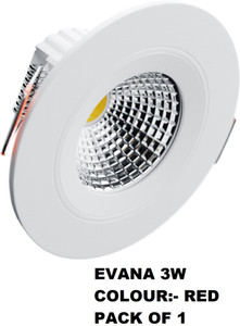 Nortek 3W Deep Junction Box Led with in-Built Driver Red colour (Pack ...