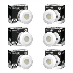 Sturlite Eva 3W LED Spotlight With CRI Tech - (Pack of 6) Recessed ...