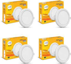 Wipro 12 W Alpha Panel Round 6500k (Pack of 4 ) Ceiling Light Ceiling ...