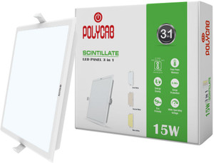 Polycab Polycab 15W Scintillate 3-in-1 Color Changing LED Panel Light ...