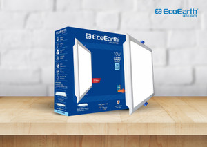 ECOEARTH Duo |10W| Led Slim Downlight |Cool White| Square | Pack of 1 ...
