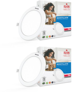 Polycab 15W LED Panel Light Scintillate Edge Slim Ceiling Light Ceiling ...