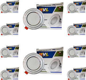 MVL 9 Watt Decorative LED Round Ceiling Light, With Warranty Recessed ...