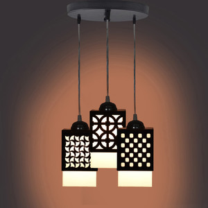 Kedar Enterprise Handcrafted Wooden Hanging Thali Lamp Rustic Elegance ...