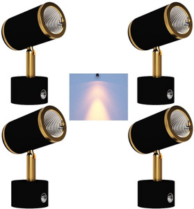 PESCA 3 Watt Black Gold Finish LED Spotlight Focus Light Track Lights ...