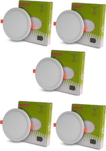 D'Mak D'Mak 15-Watt Rimless Full Glow Round LED Conceal Panel wh 5 ...