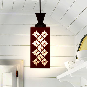 Bhagyaashree UNNATI Handcrafted Wooden Hanging Lamp with Timeless ...