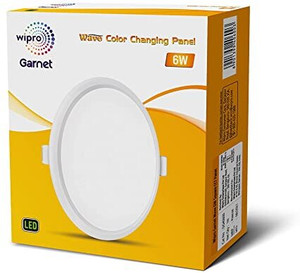 Wipro Wipro 6W Round Colour Changing Panel (Cool White, Warm White ...
