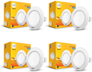 Wipro Garnet 12 Watt Led Round Downlight (Pack of 4) Ceiling Light ...