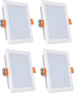 AMICO 8watt LED A-Series Fall Ceiling Panel Light, SQUARE, Pack of 4, 4 ...
