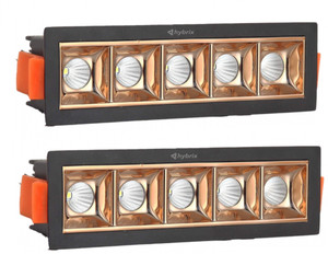 Hybrix LED Ceiling Square Laser Linear Spot Light (10Watt) Rose Gold ...