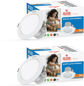 Polycab 5W LED Down Light Scintillate Integral Slim Ceiling Light ...