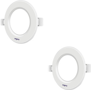 Wipro 12 W LED Round Downlight (Pack of 2) Junction Box Warm White ...