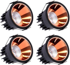 Hybrix LED 12 Watt Optical COB deep Spot down Light, Rose Gold Chrome ...