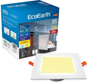 ECOEARTH EVO |12W| Led Ceiling Concealed Light |Square| Warm White ...