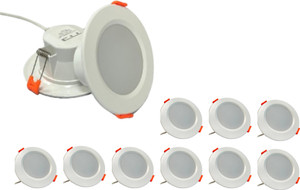 TTD LED Round Concealed 6 Watt (Pack of 10) Surface Ceiling Light ...