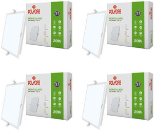 Polycab 20W Scintillate 3-in-1 Color Changing LED Panel Light Ceiling ...