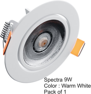 Nortek Spectra 9W Led Ceiling Downlight Adjustable Tiltable COB Warm ...