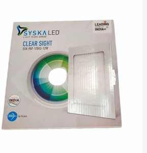 Syska Led Flicker Free Panel Light Square 12W (SSK-PAF-1206S-12W-6500K ...