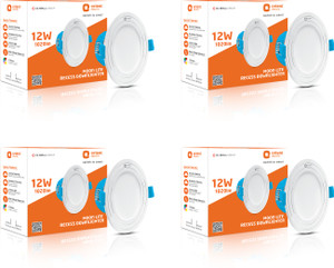 Orient Electric Moonlite Recess 12W Downlighter, 6500K Recessed Ceiling ...