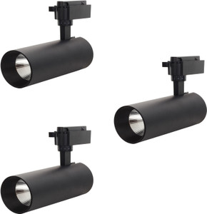 Tryka Indoor 30W LED Black Body Spotlight track Light without trackway ...