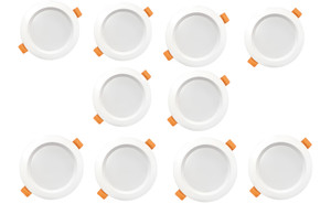 MNLight 10 watt Down light pack of 10 Recessed Ceiling Light Ceiling ...