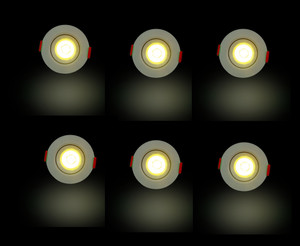 D'Mak D’Mak™ 1 Watt LED COB/Spot Light/Button Light (Blue) Square ...