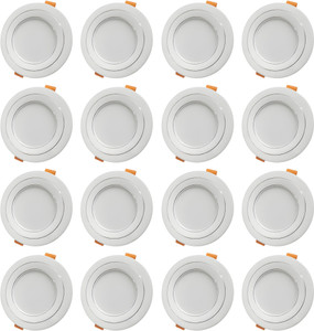 MVL 9 Watt CBL LED Fall Ceiling Round Down Bright Lights Pack 0f 16 ...