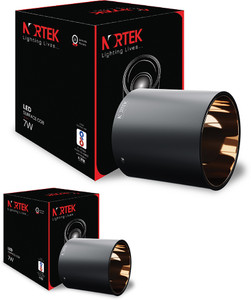 Nortek Platina+ 7W Cylindrical Light Black Body RoseGold Reflector Warm ...