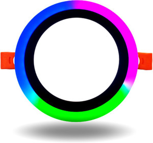 D'Mak 15 Watt Round PGB Color Multicolor Effect 3D Led Panel Light ...