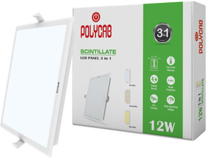 Polycab Polycab 12W Scintillate 3-in-1 Color Changing LED Panel Light ...