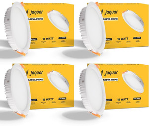 Jaquar 15W Areva Prime Round Downlight Natural White Sleek Backlit ...