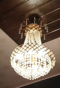 Shri Mahal Antiques Crystal Big Size Jhumar Lamp Ceiling Light For ...