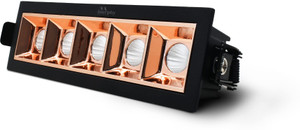 MURPHY 10W Rose Gold Square Laser LED Ceiling COB Spot Light (Warm ...