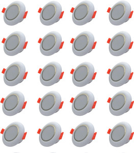 MVL MVL 5W Aura Deep Junction Box LED Down Light Pack of 20 White ...