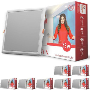 MURPHY 15-Watt Trimless Square LED Panel Ceiling Light (Cool White ...