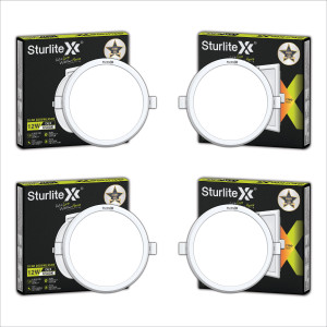Sturlite Dex 12W Round LED Downlight - (Pack of 4) Ceiling Light ...