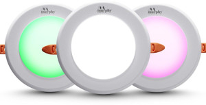 MURPHY 7W 3-in-1 Round LED Conceal Panel Light (Cool White/Green/Pink ...
