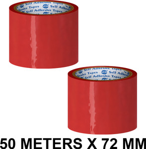 Flipkart.com | VCR Red Color Tape - 50 Meters in Length - 72mm / 3 ...