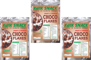 kwik snack by Kwik Snack Crispy & Crunchy CHOCO FLAKES (3 X 300 GM ...