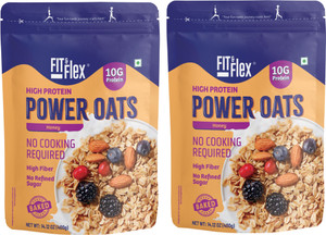 FIT & Flex by FIt & Flex Power Oats Honey, High Protein, Ready To Eat ...