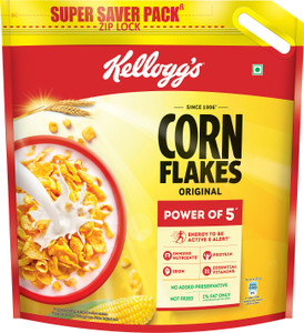 Kellogg's Corn Flakes Original, Power of Energy, Protein, Iron, Calcium ...