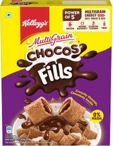 Kellogg's Chocos Fills Double Chocolaty, 0% Maida, Oats, Wheat & Rice ...