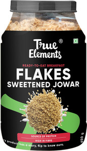 True Elements Sweetened Jowar Flakes 650gm Plastic Bottle Price in ...