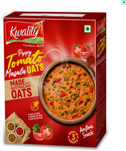 Kwality Peppy Tomato Masala Oats, High Protein & Fibre, Healthy & Tasty ...