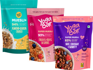 Yogabar by Yoga Bar Muesli Fruits, Nuts & Seeds|Dark Chocolate ...