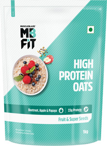 MUSCLEBLAZE Fit High Protein Oats, 23 g Protein, for Weight Management ...