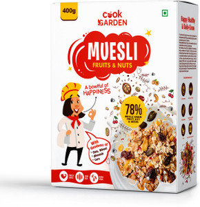Cook Garden 100% Wholegrain Fruits & Nuts Muesli, Healthy Protein ...