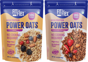 FIT & Flex Power Oats Peanut Butter Chcoclate + Honey Assorted No ...