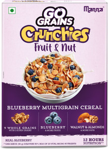 Manna Go Grains Crunchies - Blueberry Multigrain Kids Breakfast Cereal ...